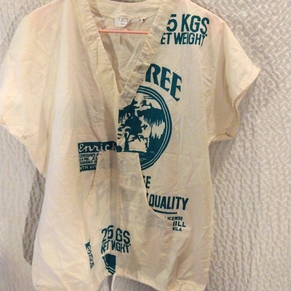 fk freddy | Tops | Vintage Wheat Sack Shirt | Poshmark